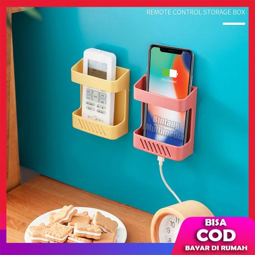 Promo Rak Remote Control TV AC di Dinding Dudukan Tempat Cas HP Tembok ...