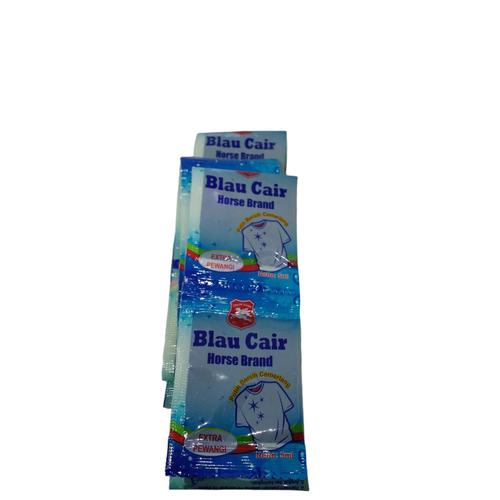 Jual BLAU CUCI BAJU - CAIR SACHET 5ML - HORSE BRAND - CAP KUDA TERBANG ...