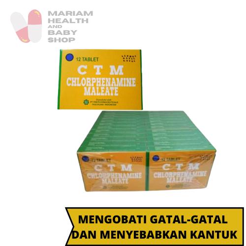 Jual CTM box 1 SLOP = 24PACK untuk alergi gatal-gatal, urtikari - Kota ...