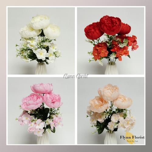 Jual Bunga Peony Ball mix Sakura Japan X7 (satuan)Bunga Artificial ...