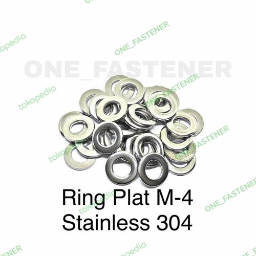Jual 100 pcs Ring Plat M4 Stainless Steel sus 304 4mm Anti Karat food ...