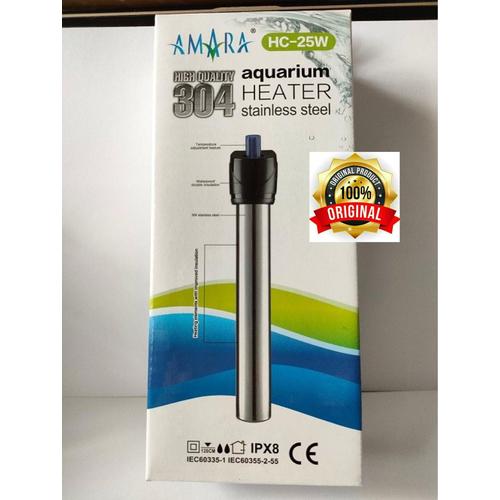 Jual HEATER STAINLESS AMARA 25 Watt - Pemanas Penghangat Air Suhu ...