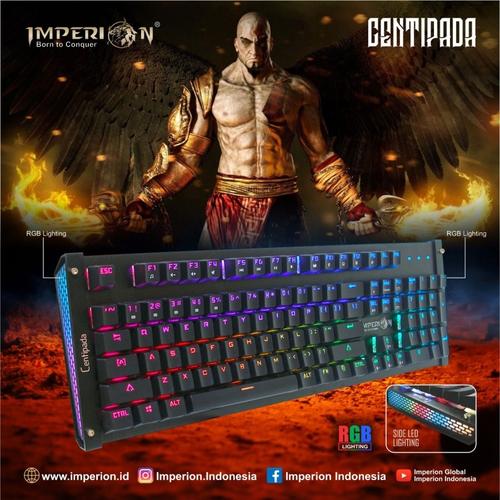 Jual Keyboard Gaming Imperion Centipada KG-C10R Mechanical, RGB ...
