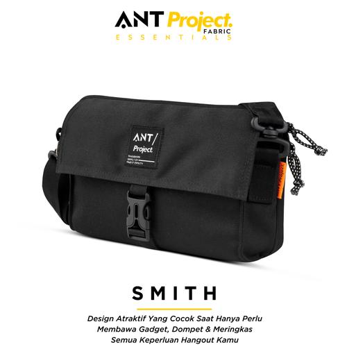 Promo ANT PROJECT - New Tas Sling Bag Wallet Black SMITH - Hitam - Kota ...