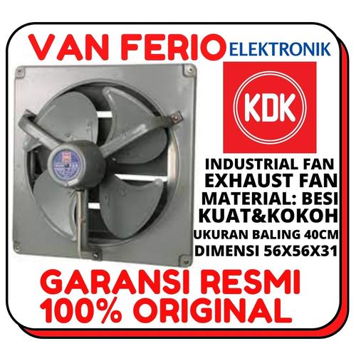 Jual INDUSTRIAL FAN KDK 40AAS Exhaust Fan Dinding Tembok Besi 16 inch 40 cm - Kota Bandung - Van ...