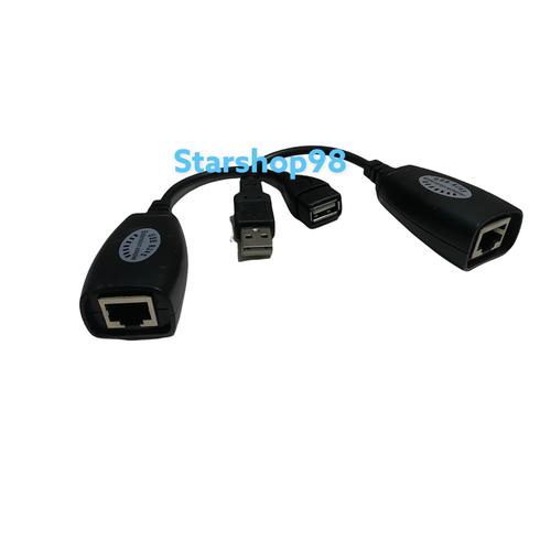 Jual USB CAT5/CAT5E/6 RJ45 Ethernet Extender LAN Extension cabel ...