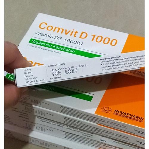 Jual Comvit D3 1000 IU 10 Tablet Vitamin D3 - Jakarta Barat - MITRA ...