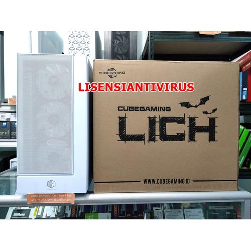 Jual Premium Case Casing CubeGaming Cube Gaming Lich Free 3 Fans Auto ...