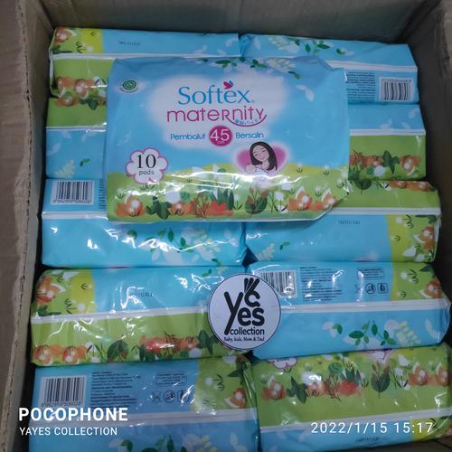 Jual Pembalut bersalin 45 cm softex maternity 10 + 2 pads perlengkapan ...