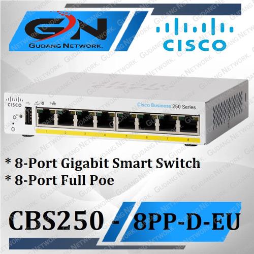 Jual Cisco Business CBS250-8PP-D-EU 250 Series Smart Switches - Jakarta ...