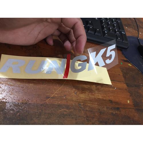 Jual Sticker cutting RUN/GK5 panjang - Kota Semarang - Mandiri23 ...