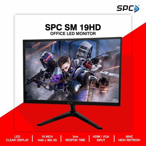 Jual LED MONITOR KOMPUTER GAMING SPC 19" INCH GARANSI RESMI 1 TAHUN ...