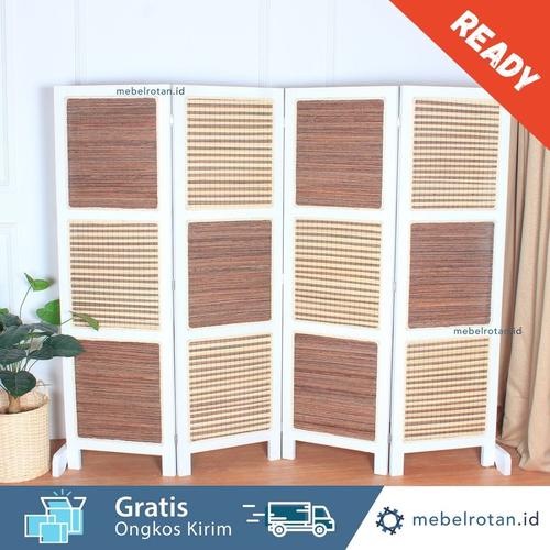 Promo Partisi penyekat Ruangan Lipat | Room Divider Folding Screen - 4 ...