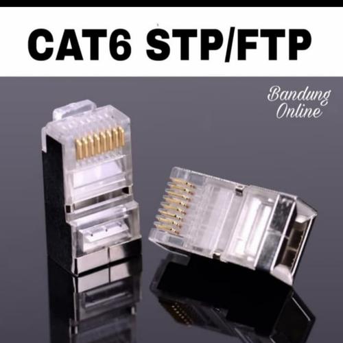 Jual Konektor Connector Kepala LAN RJ45 CAT6 FTP STP Outdoor Shielded ...