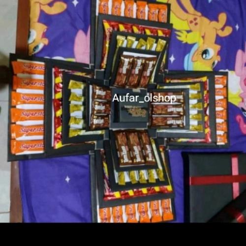 Jual Explosion Box Snack 4 layer/Explosion Box tarik uang - Snack Box ...