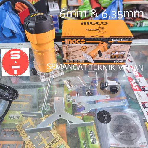 Jual PLM6001 MESIN TRIMMER MINI PROFIL KAYU 600 WATT INGCO 1/4" PLM ...