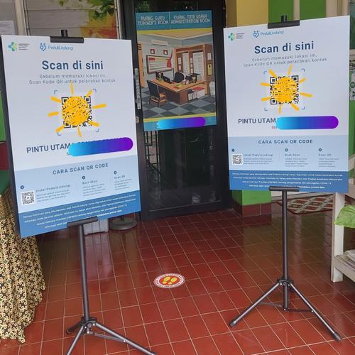 Jual Poster Scan Barcode Peduli Lindungi Impraboard A1 60x80cm ...