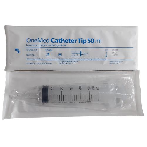 Jual Syringe 50 ml Onemed Spuit Spoit 50 cc Onemed Catheter Tip ECER ...