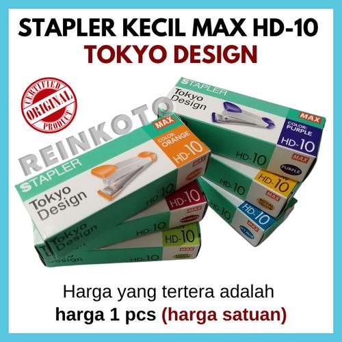 Jual STAPLER MAX HD-10 ORIGINAL TOKYO DESIGN/STAPLES/STEPLES/HEKTER ...