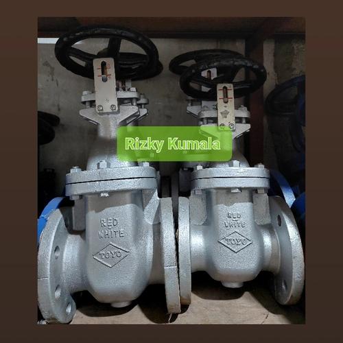 Jual Gate Valve 3 Inch TOYO Red White 125s 200 WOG 10K Original Japan ...
