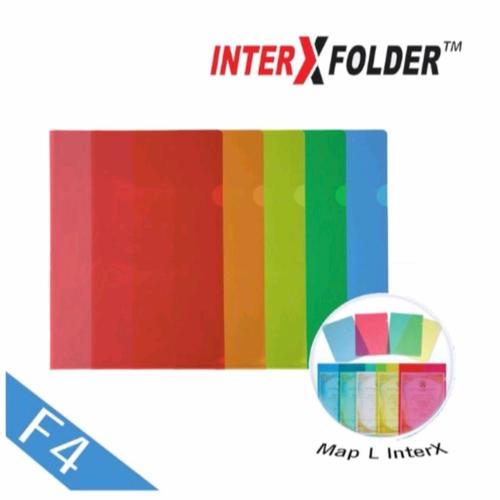 Jual Map L / Map Bening Folder One InterX A4 / F4 - Warna Random ...