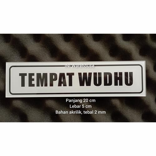 Jual Acrylic Sign Signage MUSHOLLA BATAS SUCI WUDHU Rambu Simbol ...
