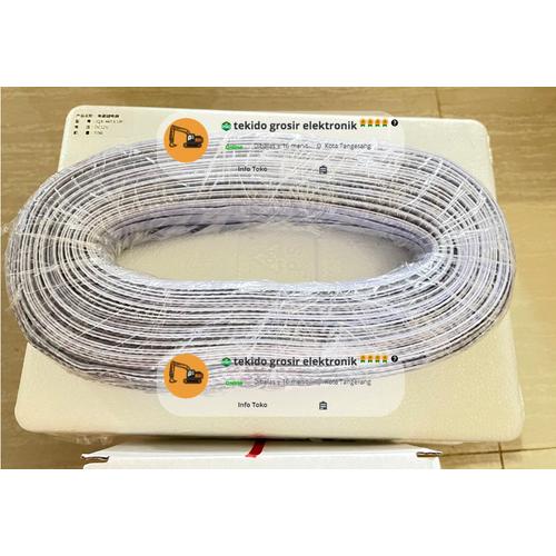 Jual kabel 6 pin cable 6 pin 6p 6 serabut gepeng putih clear flat ...