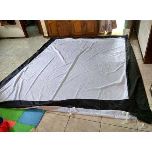 Jual kain layar proyektor ukuran 2.5 x 3 meter tanpa sambung - Kab ...