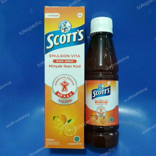Jual scotts emulsion 200 ml - Jakarta Timur - arafiraallshop | Tokopedia