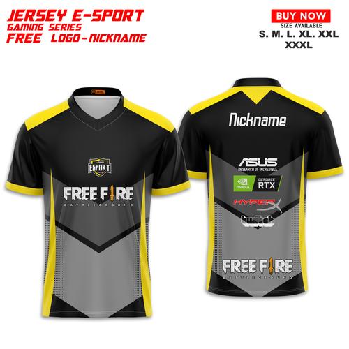 Jual JERSEY FREE FIRE FORCE FF GAME SQUAD CUSTOM NAMA DAN LOGO - XXS ...