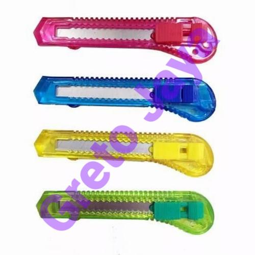 Jual ( Warna ) Pisau Cutter Besar Karter Kater Cuter Bening Carter ...