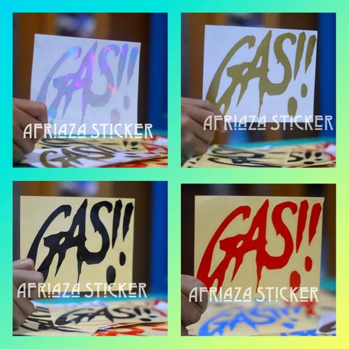 Jual Sticker/stiker GAS!! cutting stiker ukuran 12x15cm - Merah - Kab ...