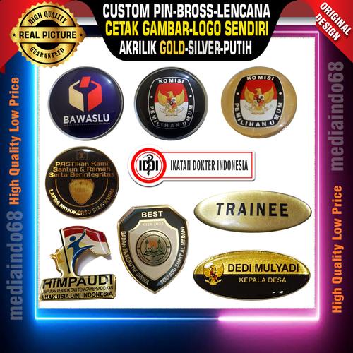 Jual Custom PIN/BROSS/LENCANA Bahan Akrilik Model Exclusive - Akrilik ...