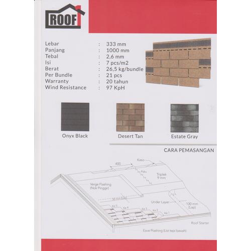 Jual Atap Genteng Aspal Bitumen Roof One - Jakarta Selatan - Payon ...