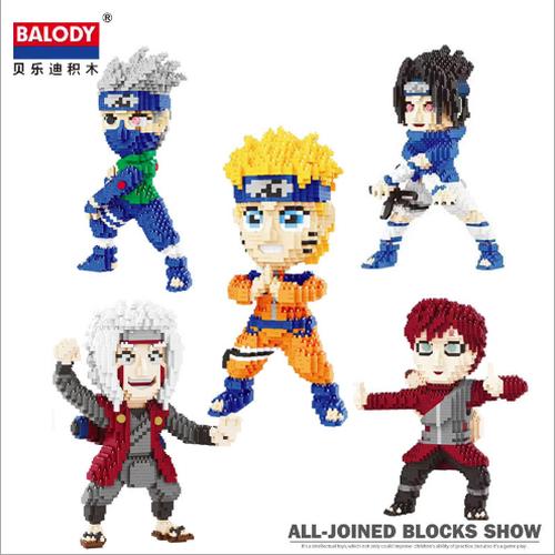 Jual Nano Block Naruto Kakasi Gaara Mainan Balok 3D Mini Balody ...