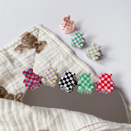 Jual CHECKERED BEAR HAIR CLIP / JEPIT RAMBUT KECIL / JEPITAN PONI KOTAK ...
