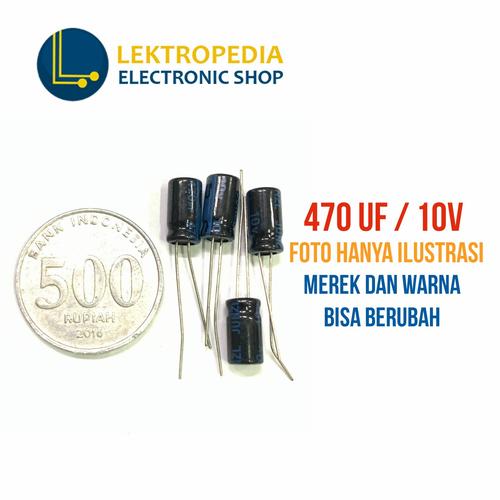 Jual Elco 470uf 10v Kapasitor 470 uf mikro 10 v volt Elko 10volt ...
