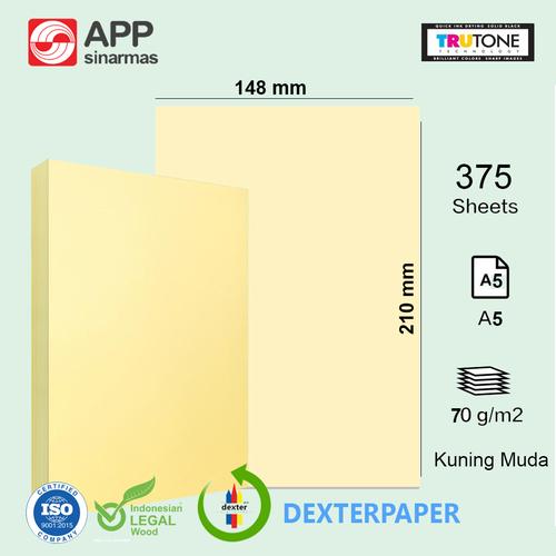 Jual KERTAS HVS A5 70 GSM WARNA KUNING | KERTAS RESI INVOICE SETARA ...