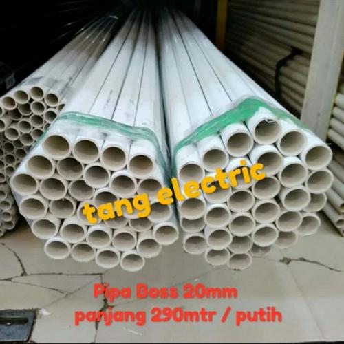 Jual BOSS / Pipa Boss 20 mm Putih / pipa conduit 20mm/pipa listrik 20 ...