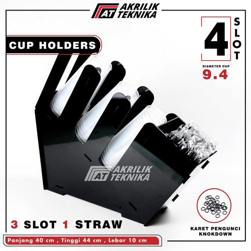 Promo RAK / RACK / DISPENSER / ORGANIZER PAPER CUP RAK KAFE 3 + 1 SLOT ...