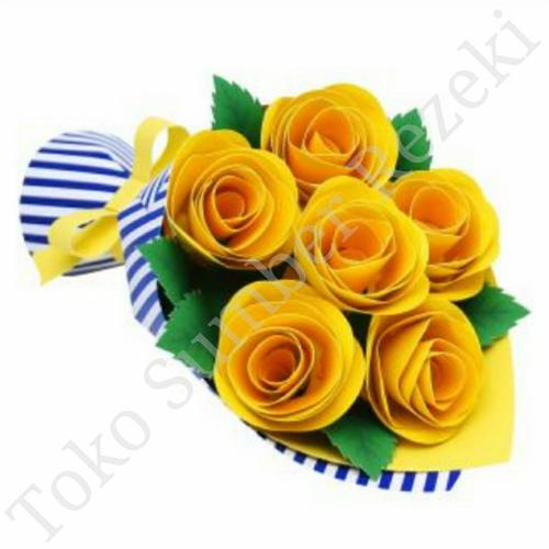 Jual Figure Mini Bouquet Papercraft Karang Bunga Mawar Paper Craft ...