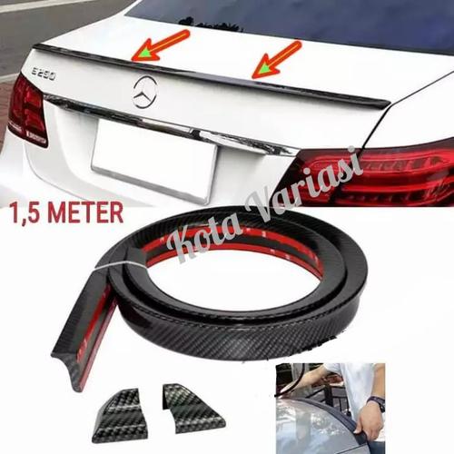 Jual Ducktail Spoiler Mobil SEDAN UNIVERSAL Carbon hitam polos ...