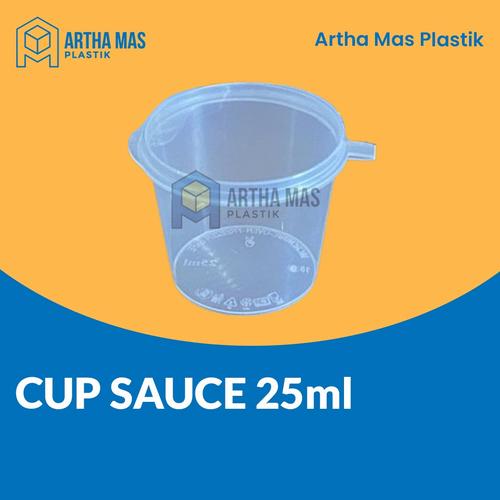 Jual sauce container SUAPI 25ml Cup Plastik Tempat Sambal Saos Slime ...