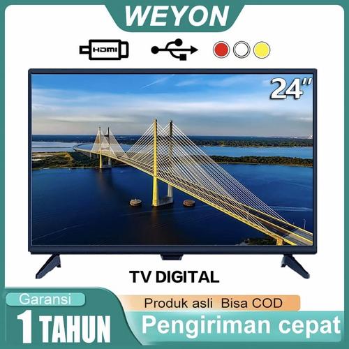 Jual New Product - TV DIGITAL 24 INCH FULL LAYAR SLIM SUPPORT HDMI-USB ...