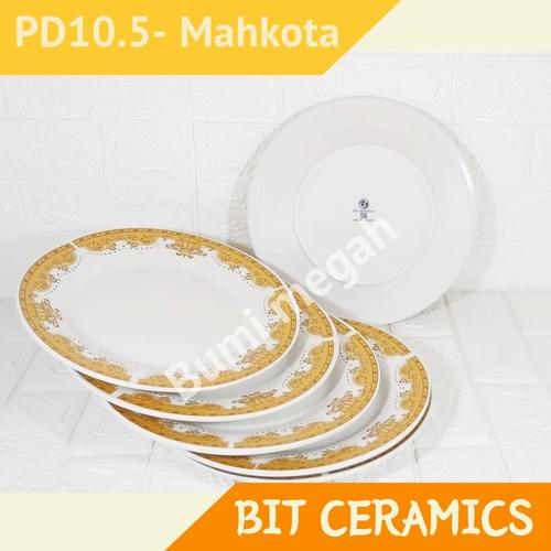 Promo Piring Makan keramik | Piring Ceper Keramik 10.5inch Bit keramik ...