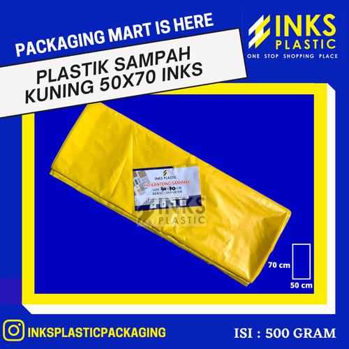 Jual PLASTIK SAMPAH KUNING 50x70 INKS/KANTONG SAMPAH MEDIS TRASH BAG ...