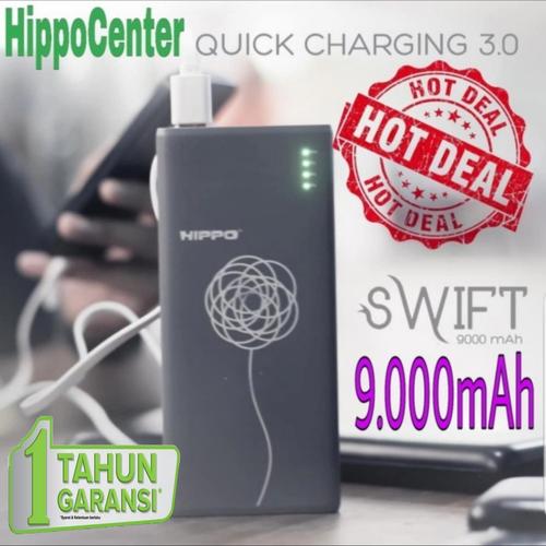 Jual HIPPO POWERBANK SWIFT 9000MAH SUPPORT FAST QUICK CHARGING 3.0 ...