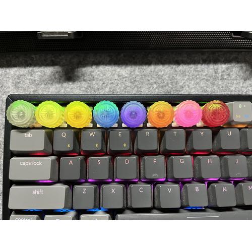 Jual Keycaps mechanical keyboard artisan Circle Mooncake Transparant ...
