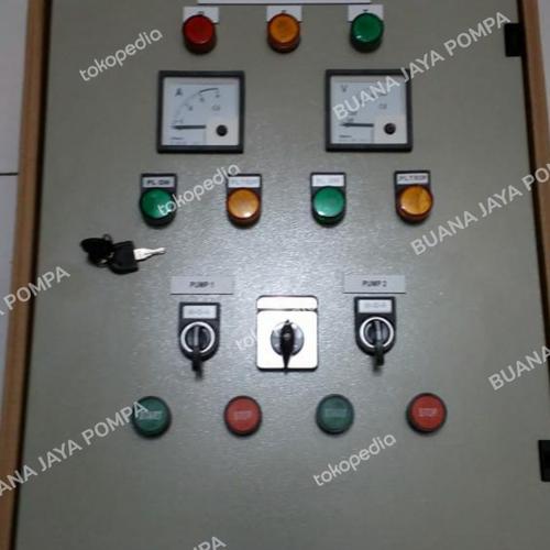Jual panel pompa boster / automatis pompa boster 1 panel x2 pompa ...