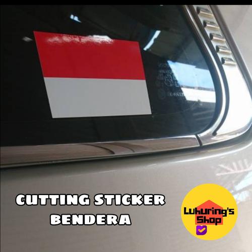 Jual Sticker Mobil Bendera Indonesia Flag merah putih vinyl decal ...